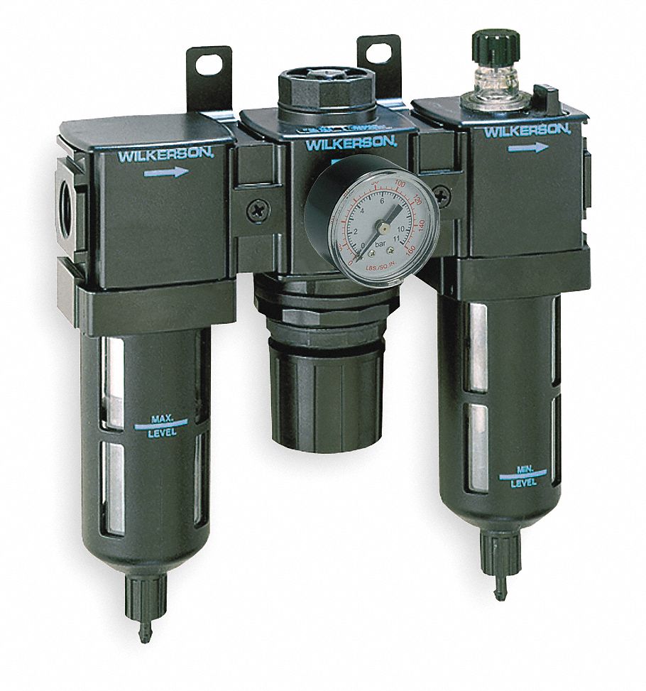 WILKERSON Filtro/Regulador/Lubricador, 1/2" NPT, Rango de Ajuste 0 a 125 psi - Filtros ...