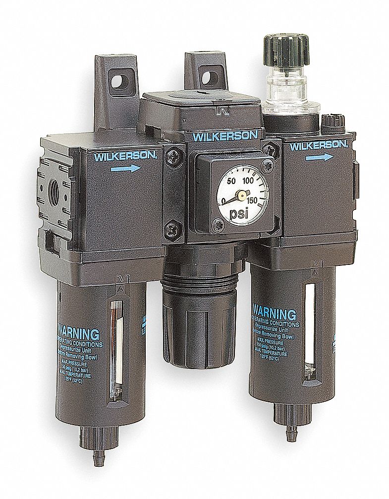 WILKERSON Filtro/Regulador/Lubricador, 1/4" NPT, Rango de Ajuste 0 a 125 psi - Filtros ...