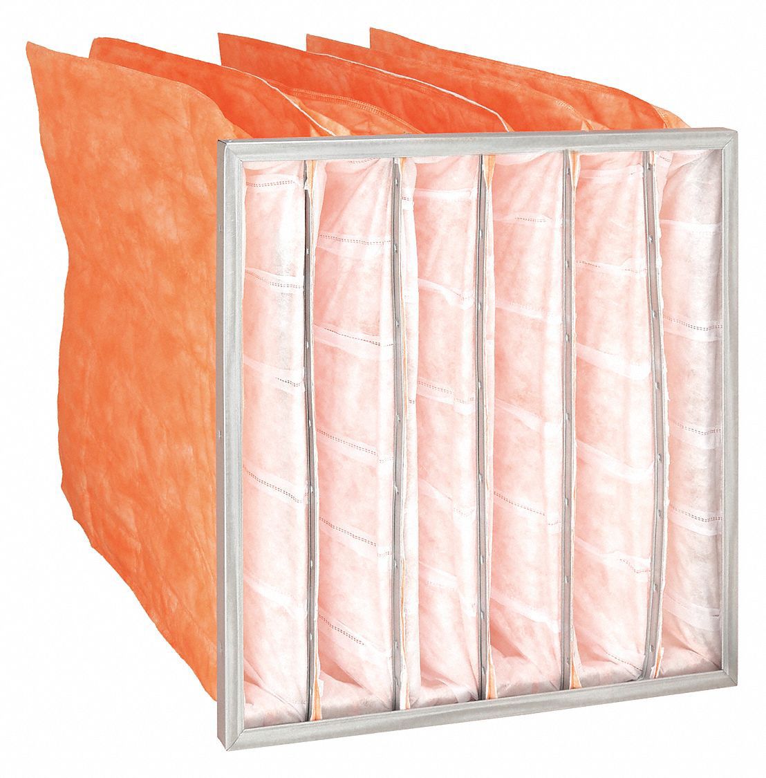 24x24x29 Nominal Filter Size, Orange, Pocket Air Filter - 6B648|6B648 ...