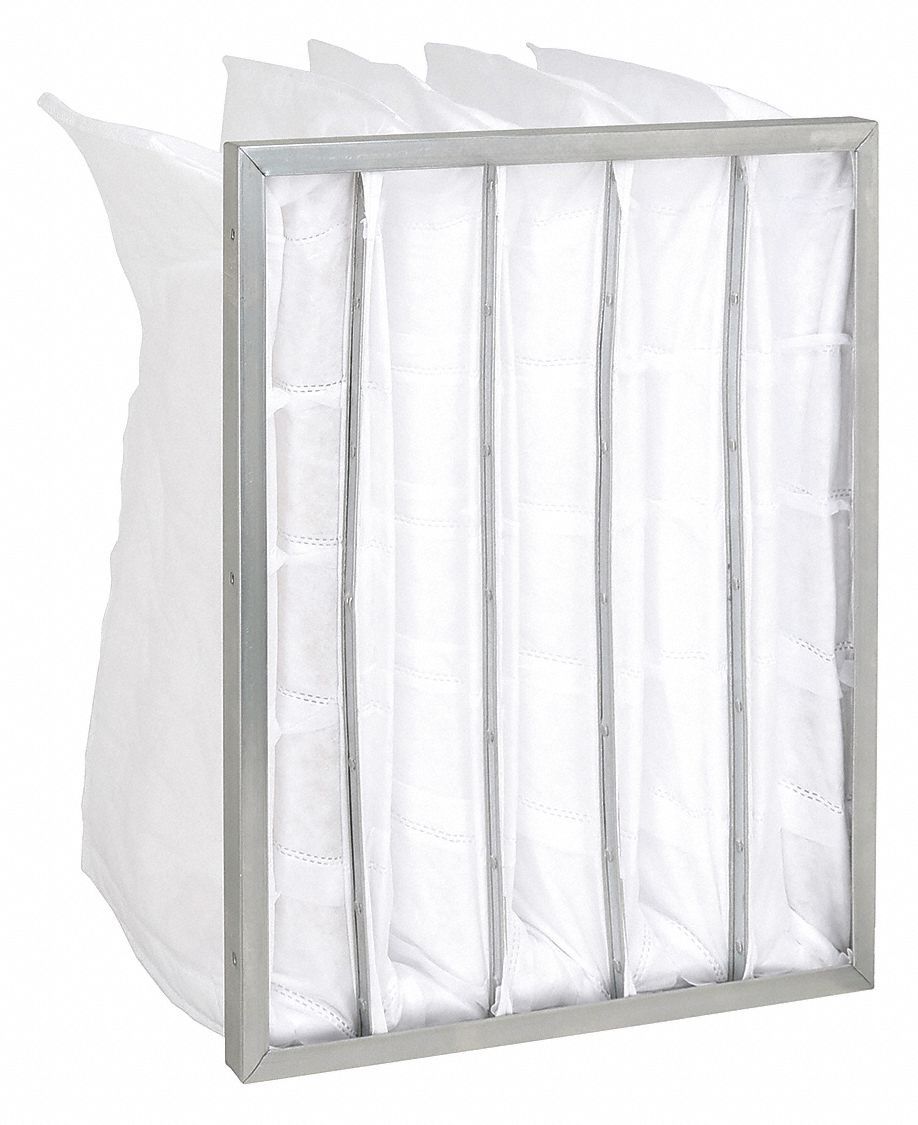 24x20x14 Nominal Filter Size, White, Pocket Air Filter - 6B655|6B655 ...