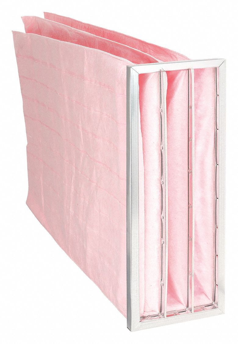 24x12x36 Nominal Filter Size, Pink, Pocket Air Filter - 6B670|6B670 ...