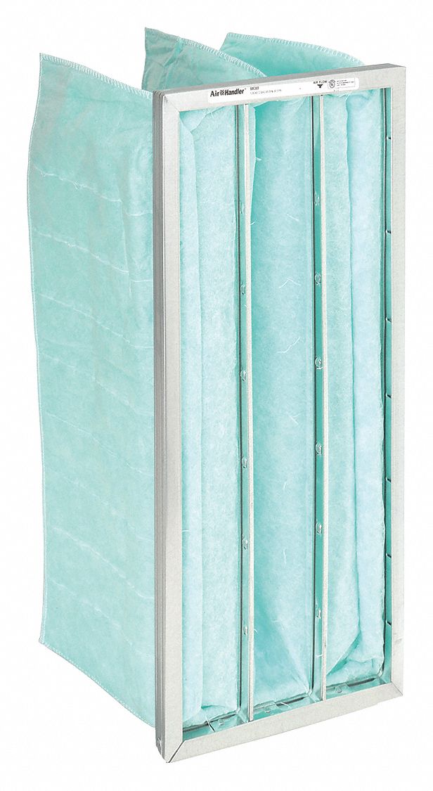 AIR HANDLER, 24 in x 12 in x 10 in, MERV 8, Pocket Air Filter - 6B680 ...