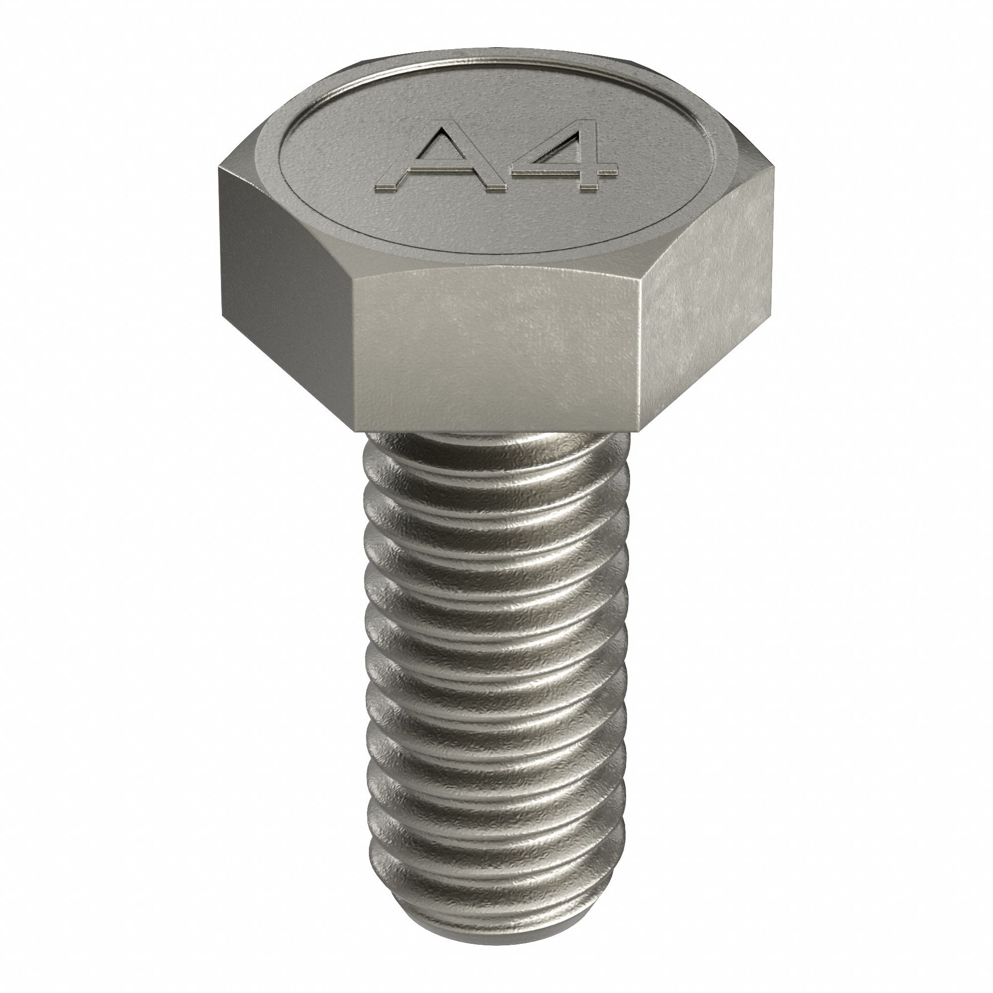APPROVED VENDOR Tornillo de Cabeza de Dado Hexagonal M6-1.00 A4 Longitud de 10mm, Acabado Sin ...