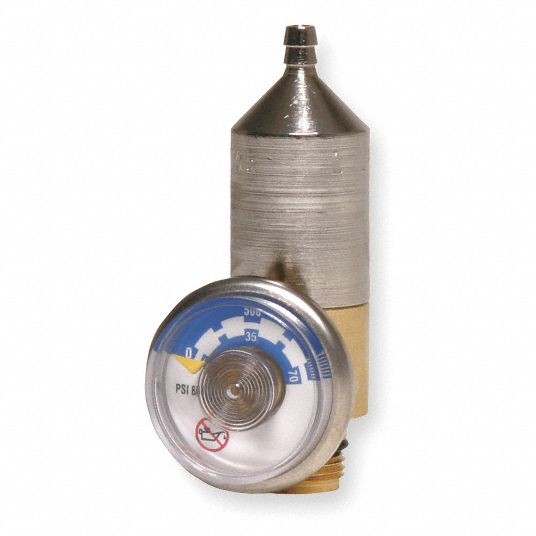 Gas Regulator, Flow Rate 1Lpm - Grainger