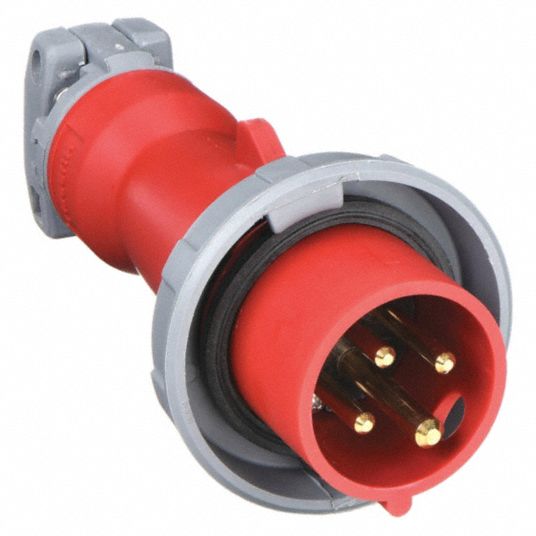 20 A, 480V AC, IEC Pin and Sleeve Plug - 6C125|HBL420P7W - Grainger
