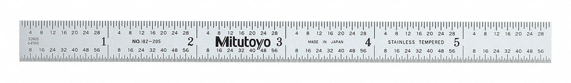 MITUTOYO, 182-205, 6 in / 150 mm, Flexible Rule - 6C297|182-205 - Grainger