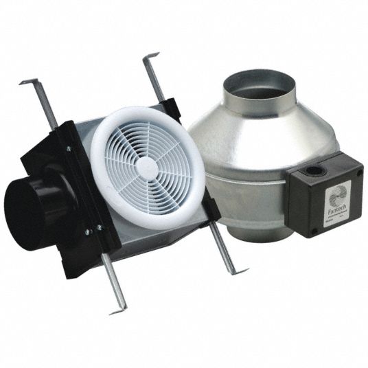 135 cfm Max., 4 in Duct, In-Line Duct Fan - 6C509|PB110 - Grainger