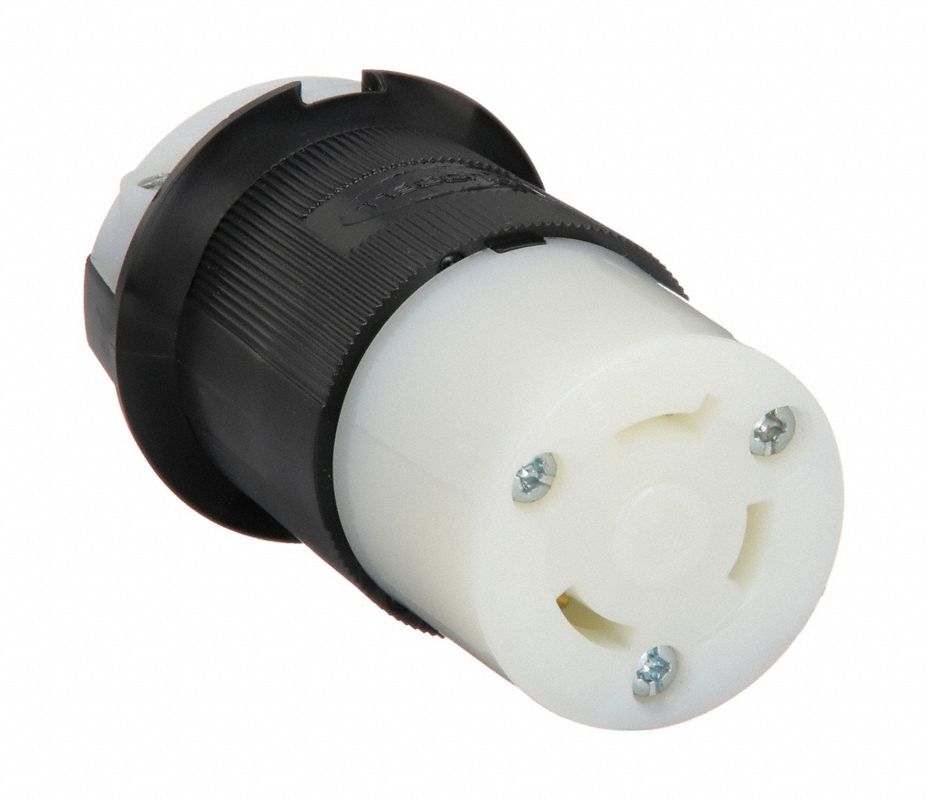 HUBBELL Conector, NEMA L8-30R, 480VCA, Amperes 30, Polos 2, Cables 3 ...