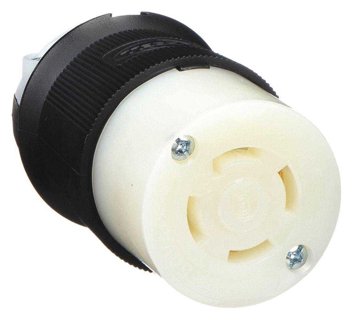Non-NEMA, 30 A, Locking Connector - 6C552|HBL3433GCB - Grainger