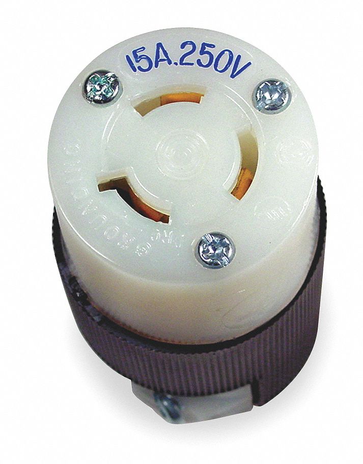 HUBBELL WIRING DEVICE-KELLEMS Conector , Polos 2 , Cables 3 ...