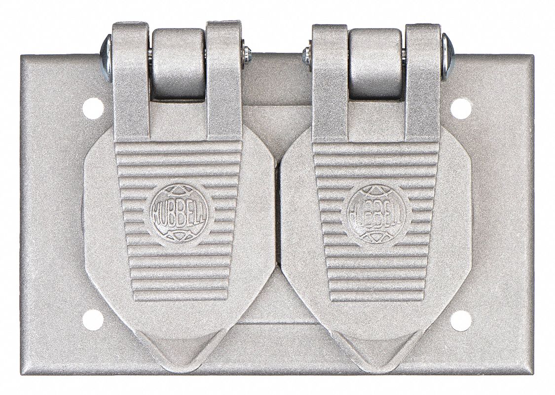 HUBBELL WIRING DEVICE KELLEMS 4 11 16 In Ht 2 7 8 In Wd Weatherproof