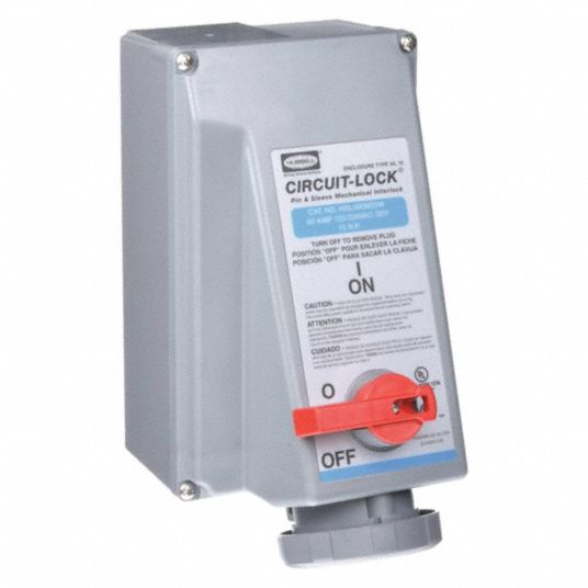 Non-Fused, 60 A, Watertight Mechanical Interlock Device - 6C609 ...