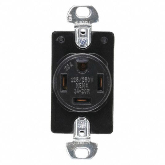 Single, 14-20R, Receptacle - 6C630|HBL8410 - Grainger
