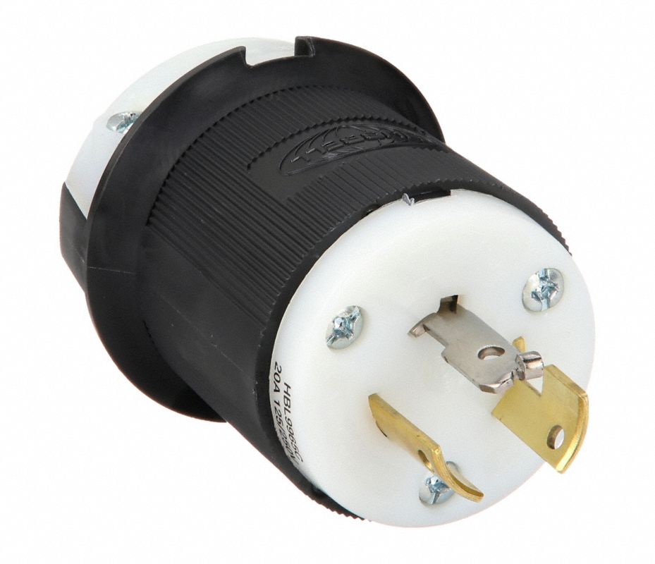 HUBBELL Enchufe 125/250VCA 3 polos Fase 1 - Clavijas de Media Vuelta ...