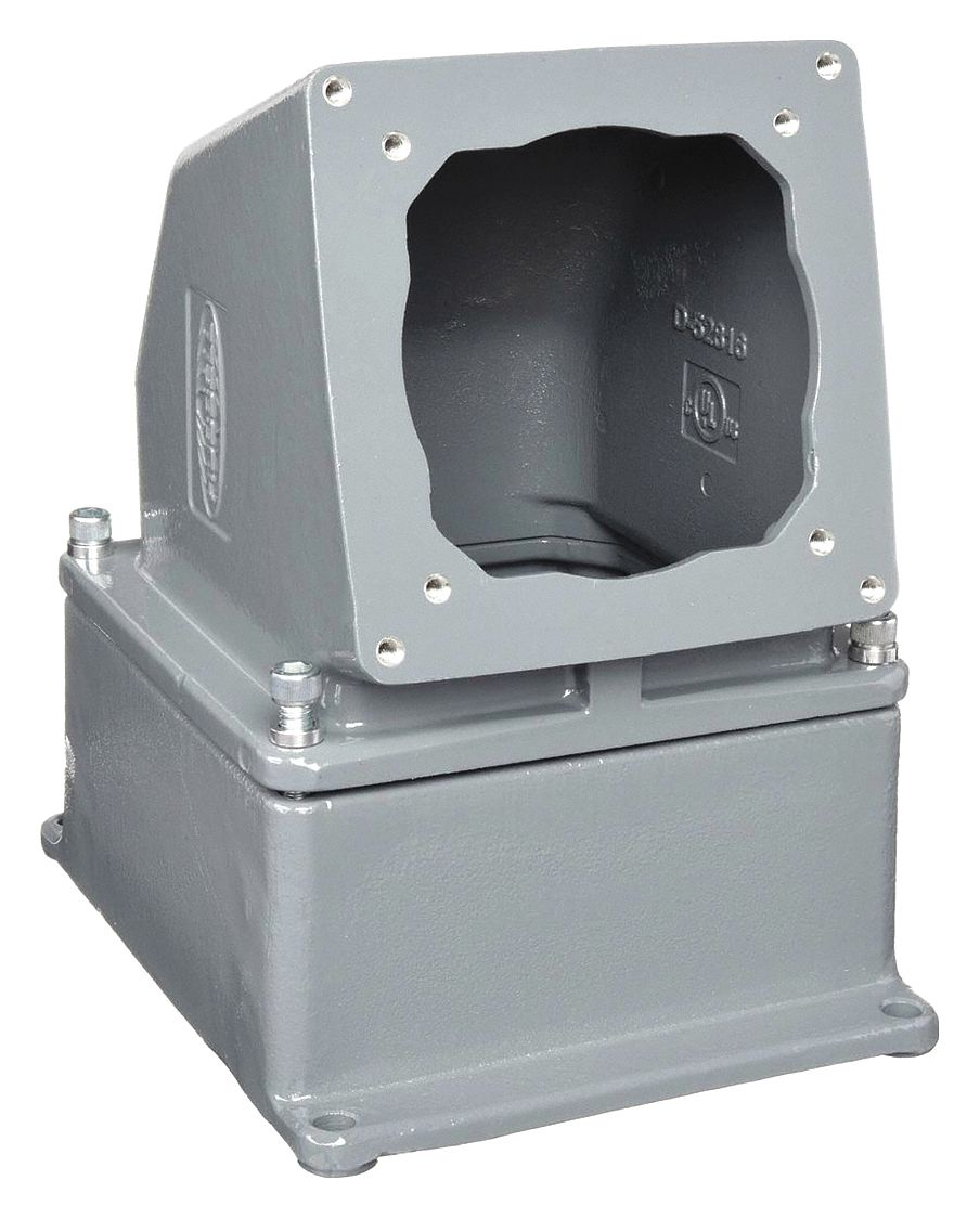 HUBBELL, 60/100 A, Dead End, 4-Way Angle Back Box - 6C640|FW60/100 ...