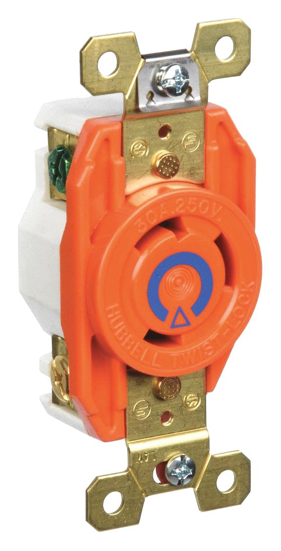 L6-30R, 30 A, Locking Receptacle - 6C650|IG2620 - Grainger
