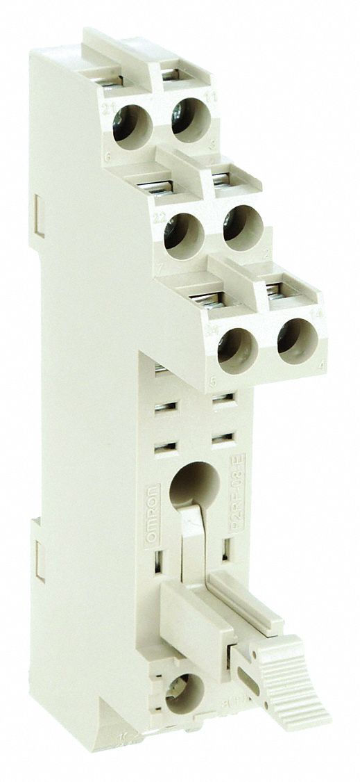 OMRON, DIN-Rail/Surface Socket Mounting, 8 Pins, Relay Socket - 6C899 ...