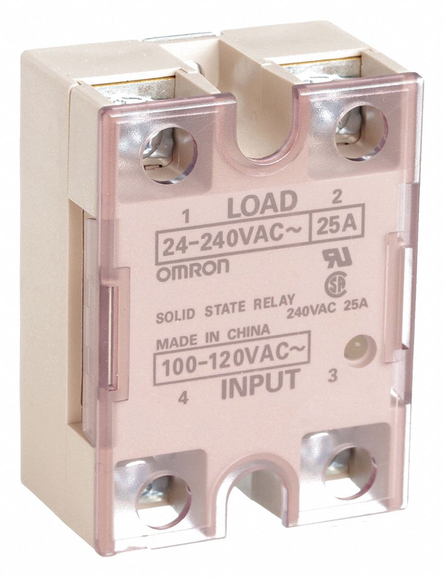 OMRON, Surface Mounted, 25 A Max Output Current, Solid State Relay ...