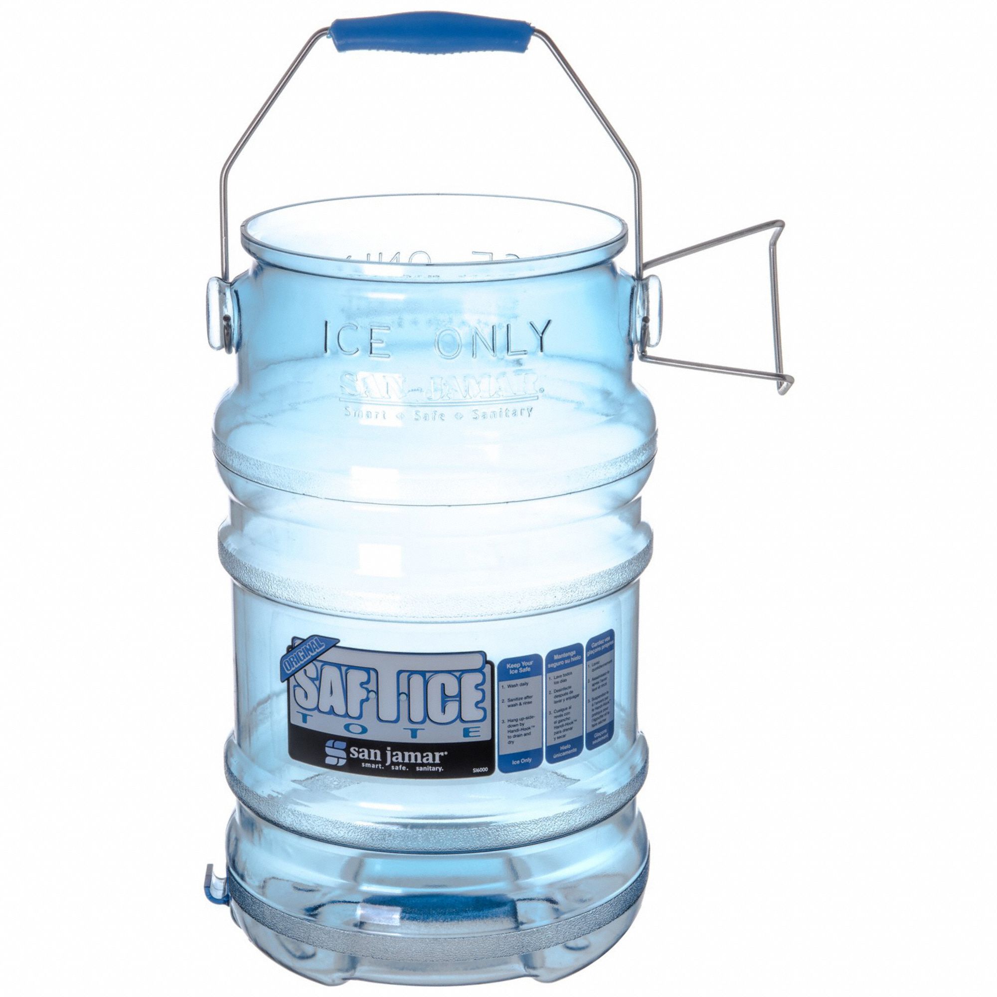 25 lb Capacity, Snap-Tight, Ice Tote - 6CAL1|SI6000GR - Grainger