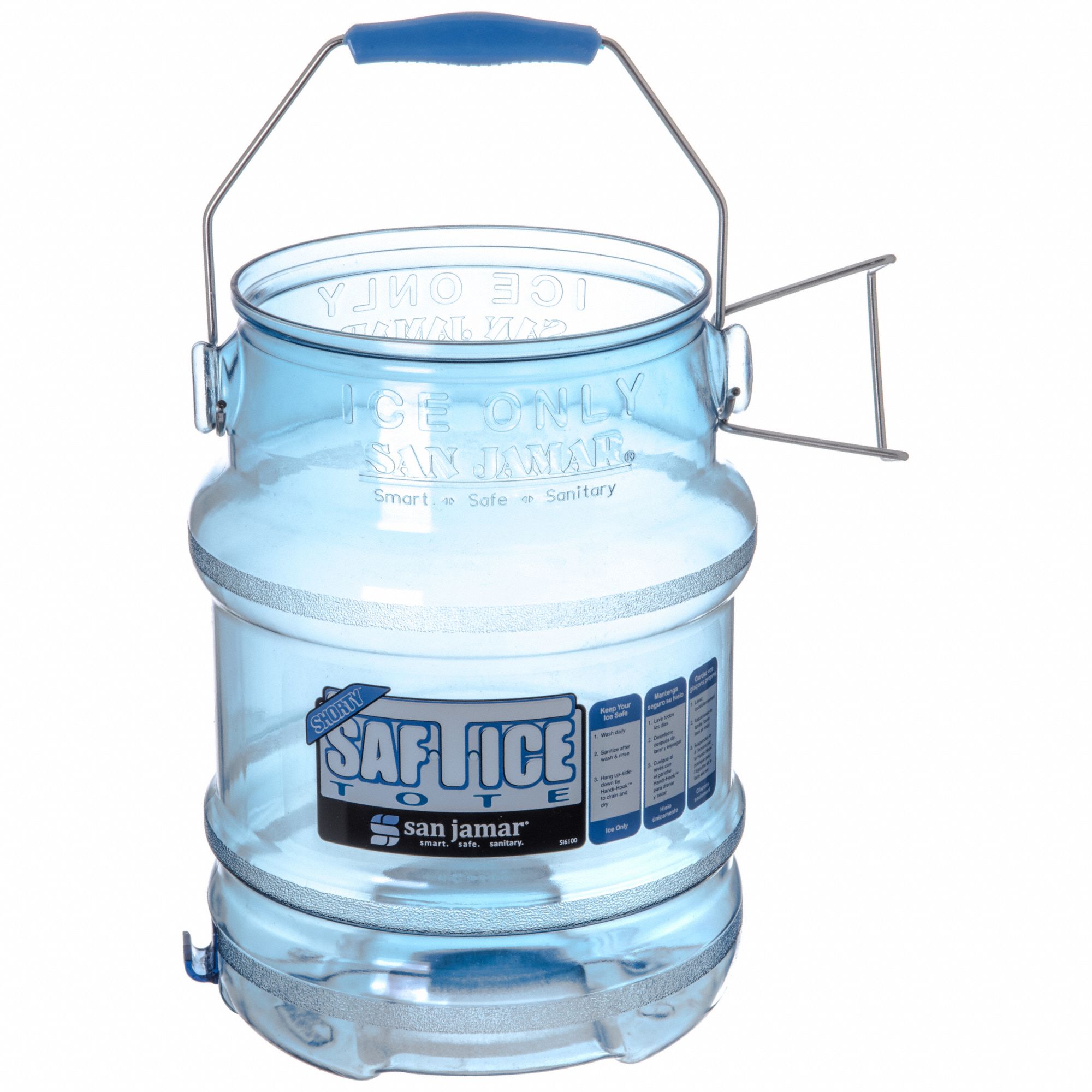 20 lb Capacity, Blue, Ice Tote - 6CAL2|SI6100 - Grainger