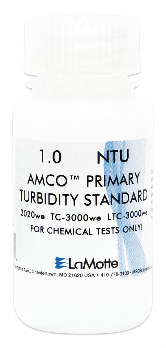 LAMOTTE, Turbidity, 1 NTU, Calibration Solution - 6CAR5|1450 - Grainger LAMOTTE, Turbidity, 1 NTU, Calibration Solution - 6CAR5|1450 - Grainger