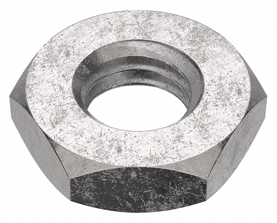 M10-1.50 Thread, 17 mm Hex Wd, Jam Nut - 6CB53|JN9XX01000-020P1 - Grainger