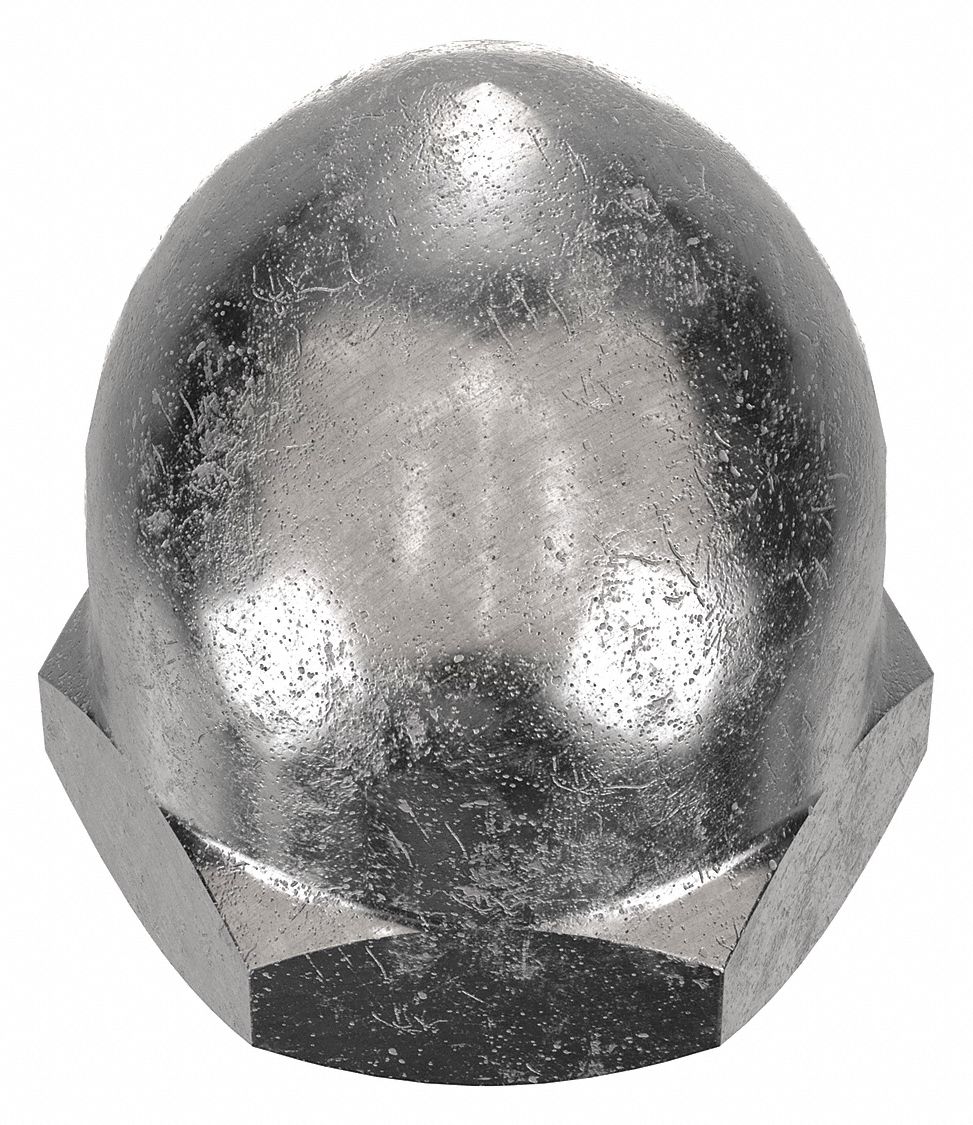 M6x1.00 Thread, Plain, Cap Nut - 6CB95|DN7X00600-020P1 - Grainger