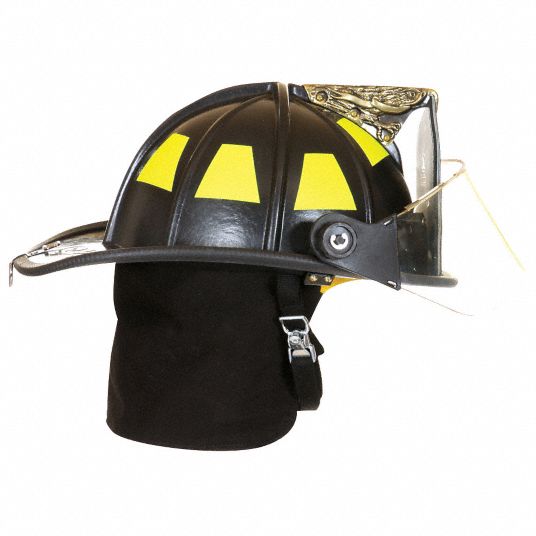 FIRE-DEX Fire Helmet: One Size Fits Most Fits Hat Size, Black ...