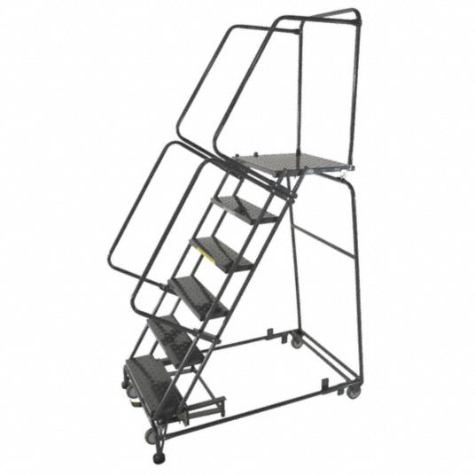 BALLYMORE, 5 ft Platform Ht, Unassembled, Rolling Ladder - 6CEK1|WA ...