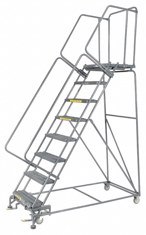 Rolling Ladder,Steel,80 In.H - Grainger