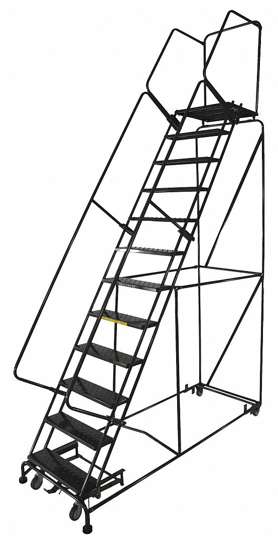 BALLYMORE, 10 ft Platform Ht, Unassembled, Rolling Ladder - 6CEK7|WA ...