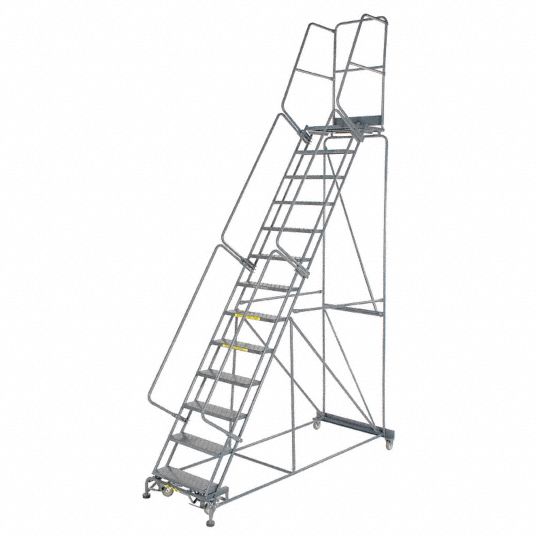 Rolling Ladder,Steel,130 In.H - Grainger