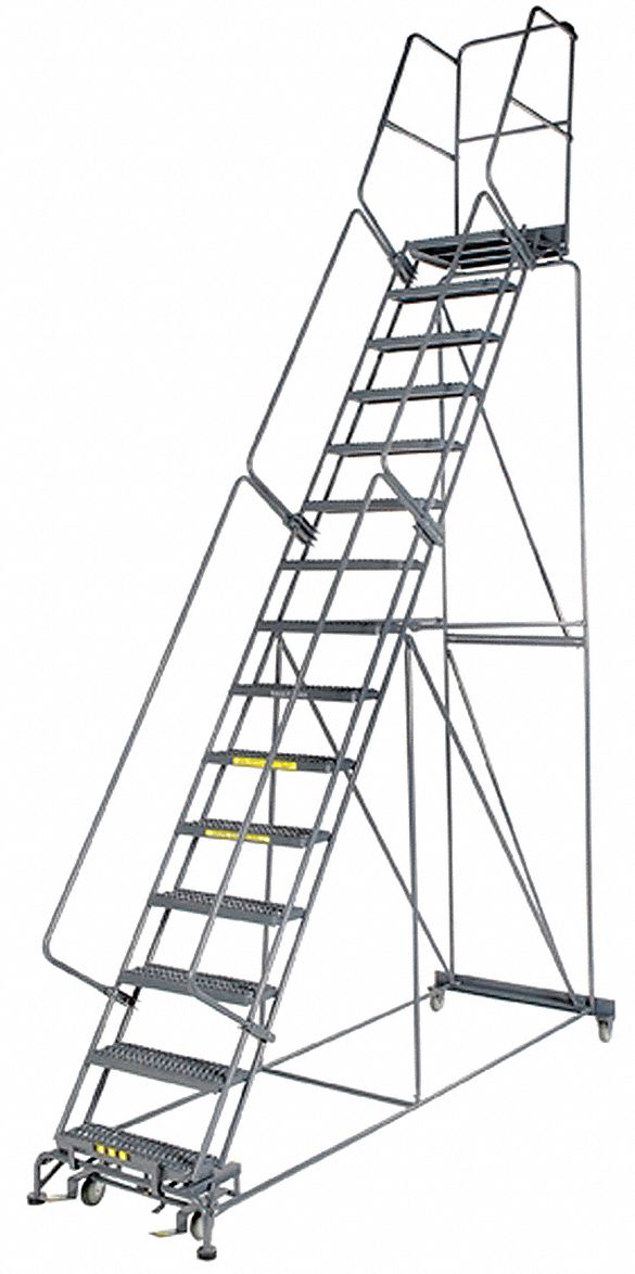 Rolling Ladder,Steel,150 In.H - Grainger