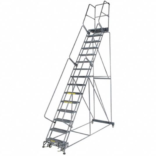 Rolling Ladder,Steel,150 In.H - Grainger