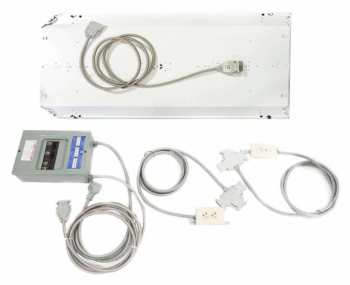 PORTA-FAB, 12 ft x 16 ft, Fluorescent, Modular Wiring Kit - 6CFA3 ...