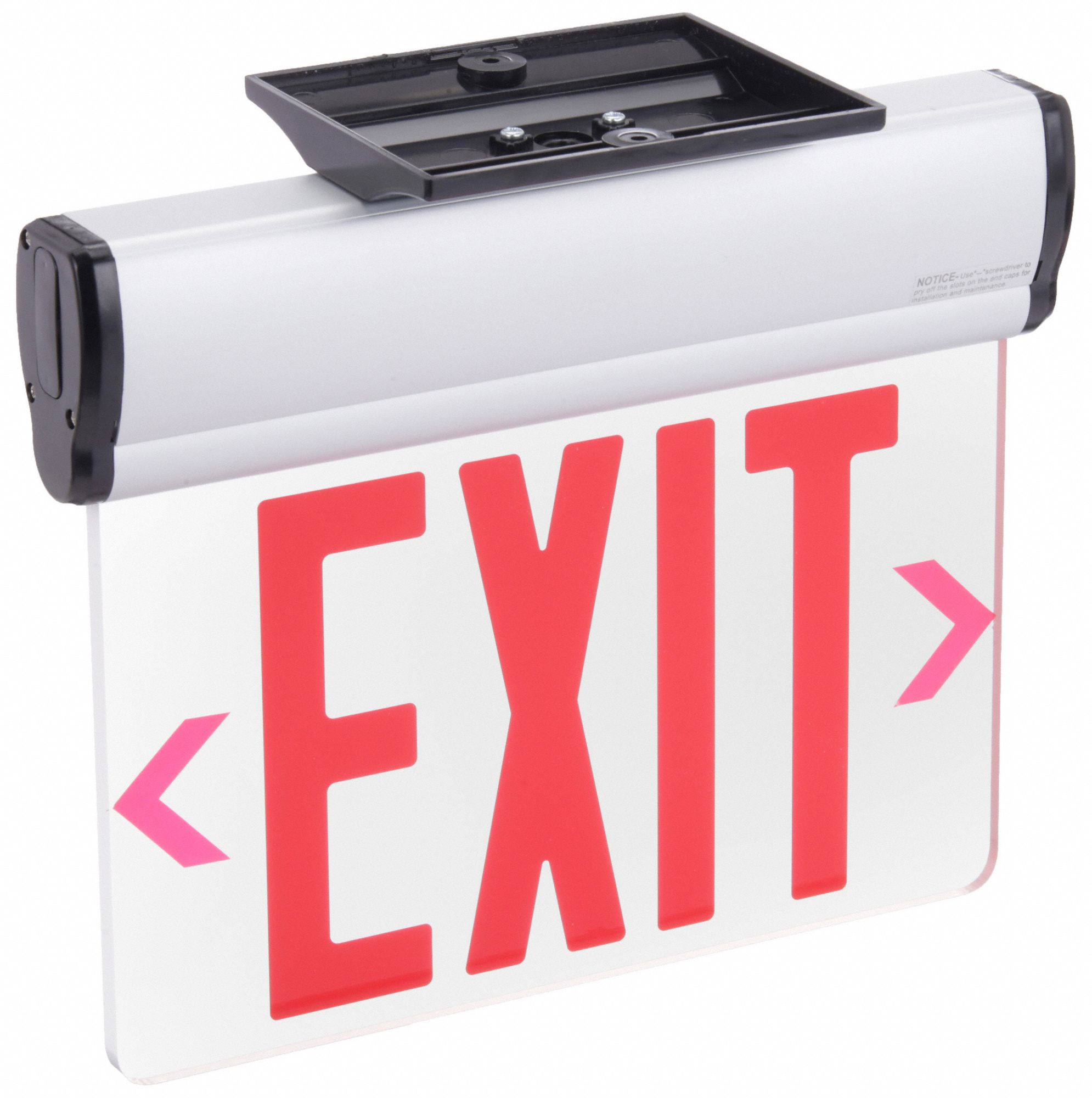 1 Faces, Red, Exit Sign - 6CGL3|6CGL3 - Grainger