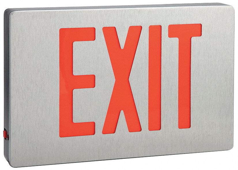 Emergency Battery Backup Led Exit Sign 6cgn0 6cgn0 Grainger