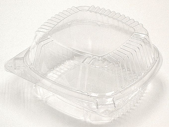 Plastic Square Carry-Out Food Container, Clear, 500 PK - Grainger