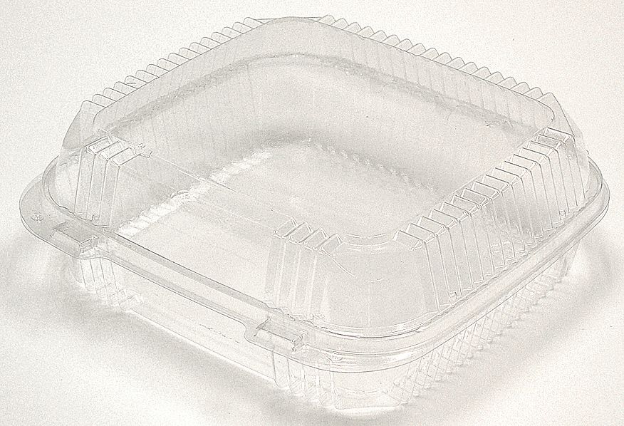 Plastic Square Carry-Out Food Container, Clear, 200 PK - Grainger