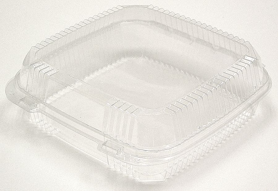 Plastic Square Carry-Out Food Container, Clear, 200 PK - Grainger