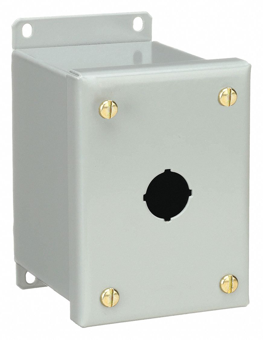GE, 22mm, 1 Holes, Push Button Enclosure - 6CJW9|OBSOLETE - Grainger
