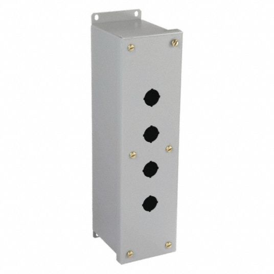 GE, 22mm, 4 Holes, Push Button Enclosure - 6CJX5|OBSOLETE - Grainger