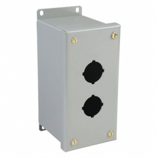 GE, 30mm, 2 Holes, Push Button Enclosure - 6CKF0|CR104PEG12 - Grainger