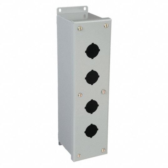GE, 30mm, 4 Holes, Push Button Enclosure - 6CKF2|CR104PEG14 - Grainger