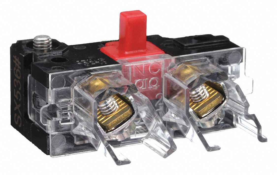 GE, 30 mm Panel Mounting Size, 1NC, Contact Block - 6CKH6|CR104PXC01 ...