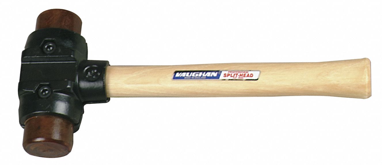 VAUGHAN SPLIT HEAD HAMMER,16 OZ,11IN L - Soft Face and Split Head ...