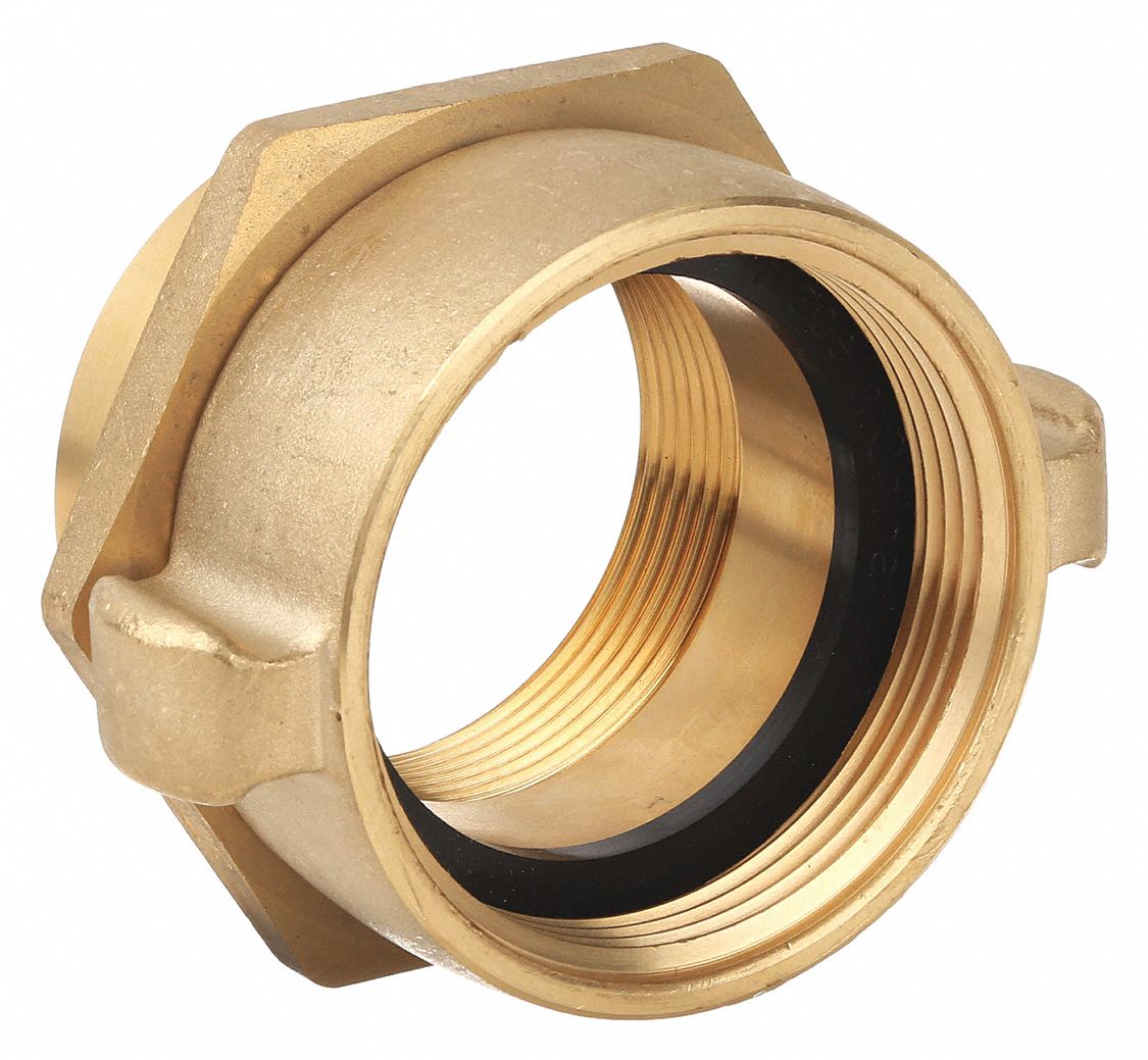 DIXON VALVE & COUPLING, 2 1/2 in Compatible Pipe Size, NPT x NH, Fire ...