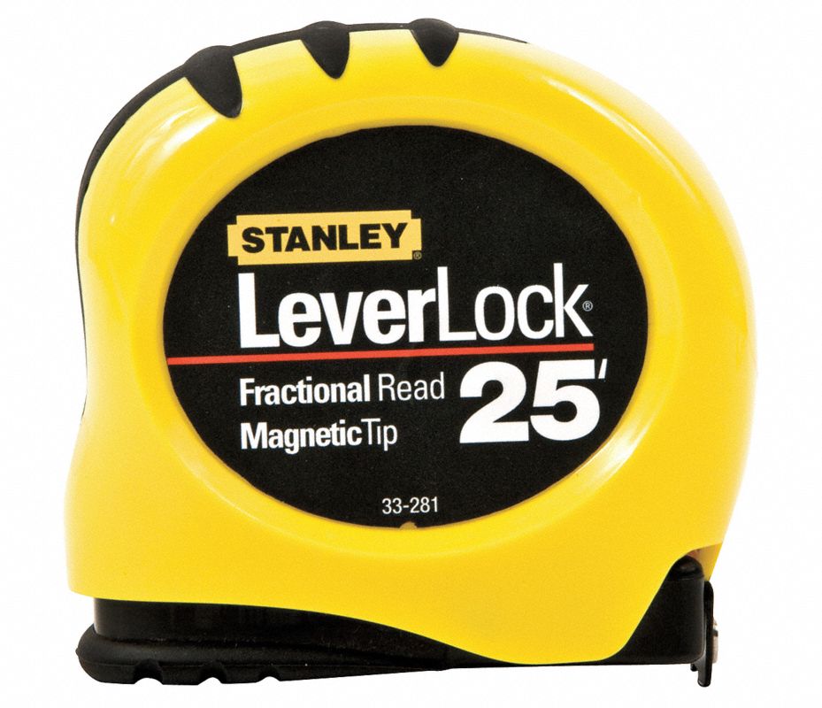 STANLEY Cinta Métrica 25 pies Palanca Gancho con 3 Remaches, True-Zero ...