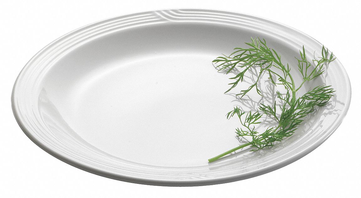 Dinner Plate,9 In,PK12 - Grainger