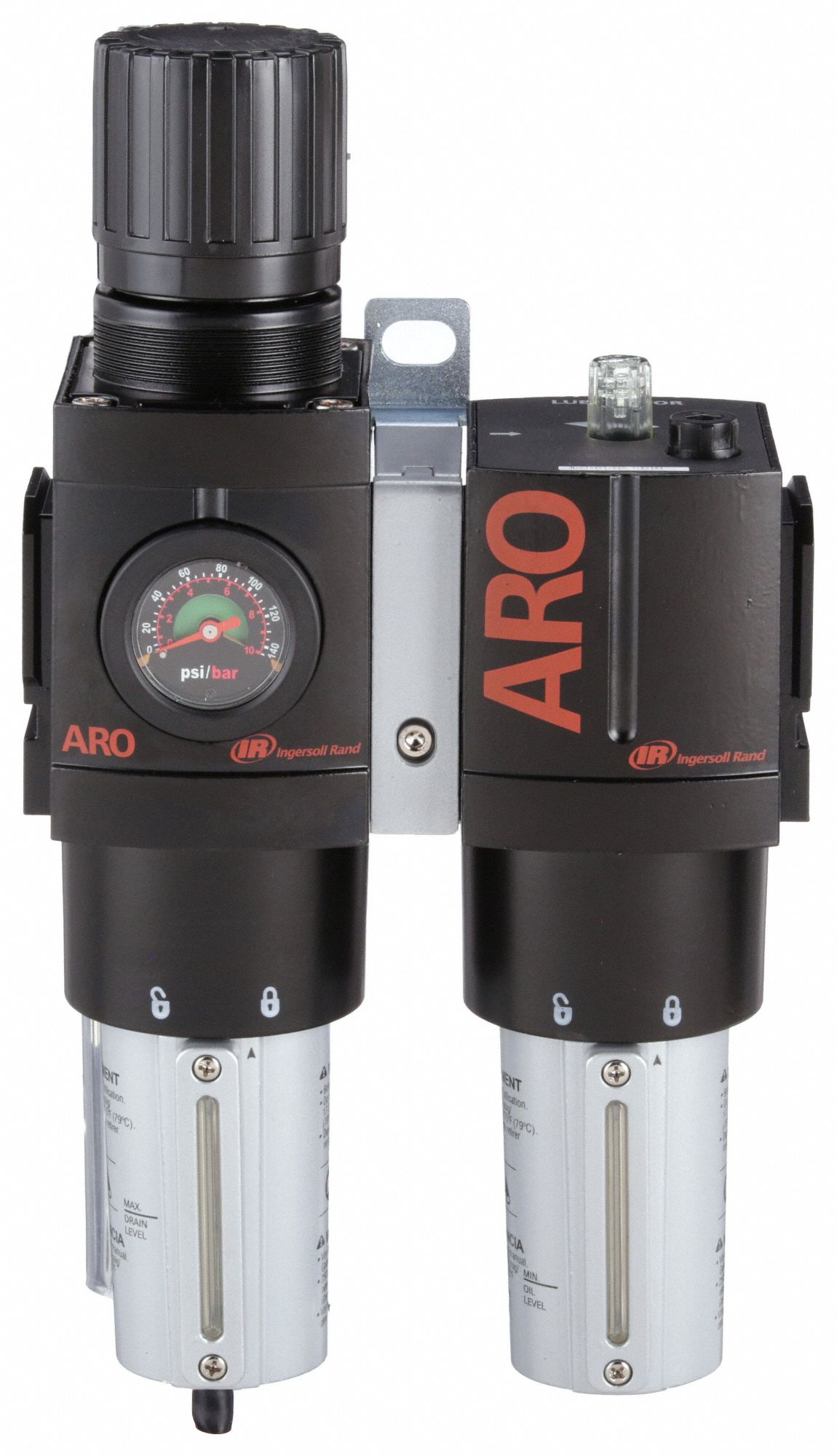 ARO, 3/4 in NPT, 201 cfm, Filter/Regulator/Lubricator - 6CRN9|C38451 ...